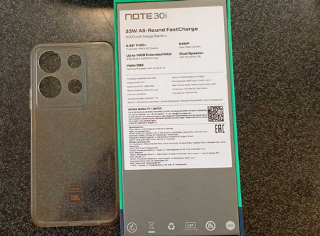 Infinix note30i karopka