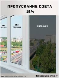 Зеркальная пленка на окон от СОЛНЦА (RSilver15 от 1 метра)