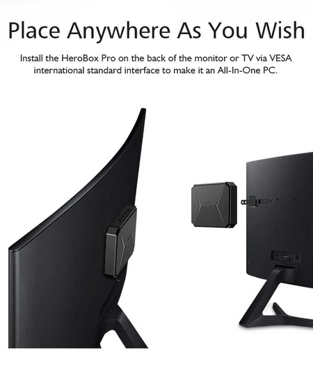 Mini PC Мини пк Chuwi Hero box Intel Celeron N4500 8Gb DDR4 256Gb SSD