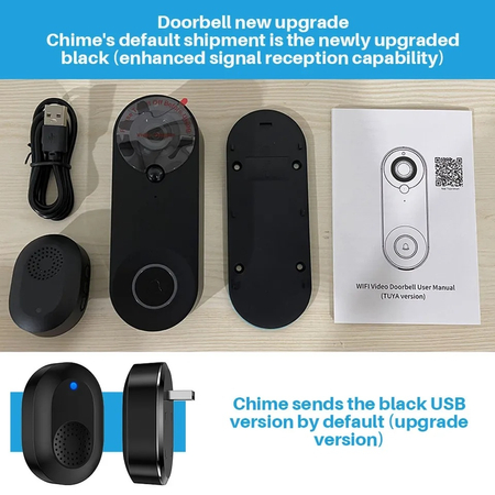 Умный видеодомофон видеоглазок WiFi Tuya, 1080P, Smart video intercom