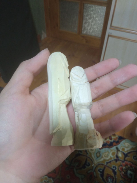 Шпильки из дерева.. не пократые лаком