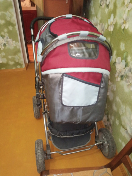 Продам коляску мощную с автокресло