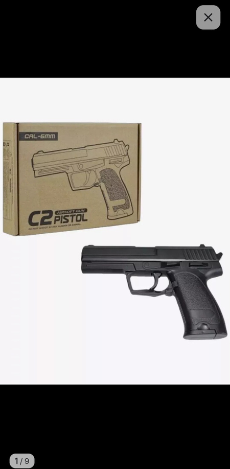 Игрушечный пистолет для страйкбола или airsoft hackler koch c2