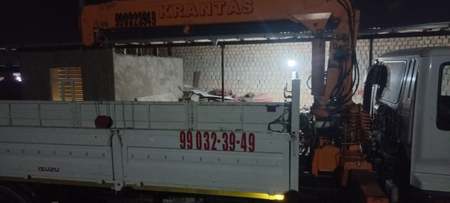 Mani pulatr xizmati 24 sovat 6.50m 2.50m bort 5 ton guruz padiyo