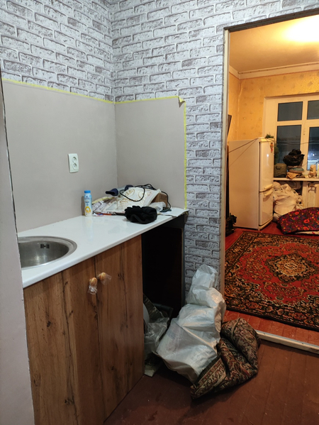 1 ком квартира в бывшем общежитии, 4 эт/4 эт, Сергели 2, неторцевая ре