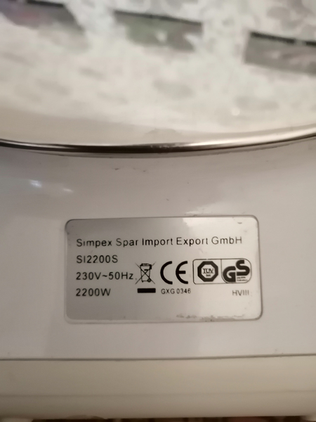 Утюг рабочий. Sim Pex.