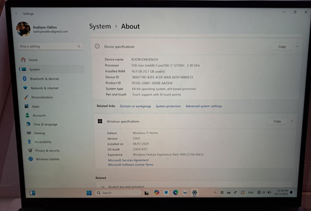 HUAWEI MATEBOOK S16 karobkasi bilan notebook