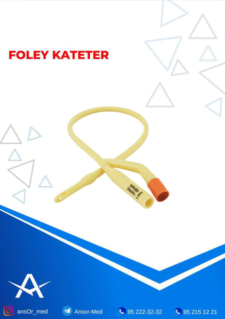 Foley kotetor siydik chiqazish uchun katetor