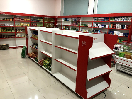 Витрина прилавки для магазин супер маркетов на заказ