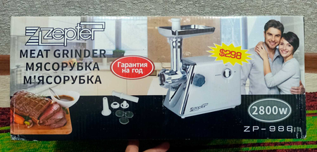 новая электрическая Mясорубка ZEPTER ZP-988