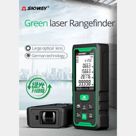 SNDWAY Лазерный дальномер 100 м. литий Батарея с USB кабелем