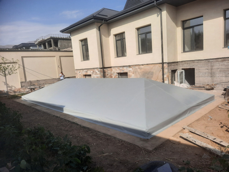 Бассен банер баннер тент bassen baner banner tent  установка киламиз