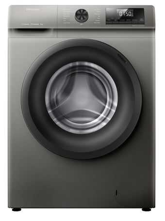 стиральная машина hisense 7kg Invertor функция пара серый цвет