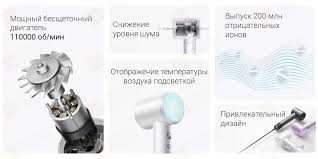 фен для волос H501 от xiaomi лавандовый