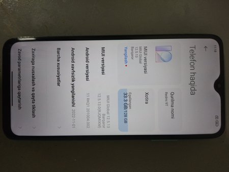 Redmi 9T 4+2/128 xotira