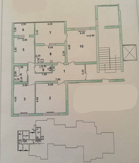 Продается 105м² Ц квартал 5/4/9 ор-р ГАИ