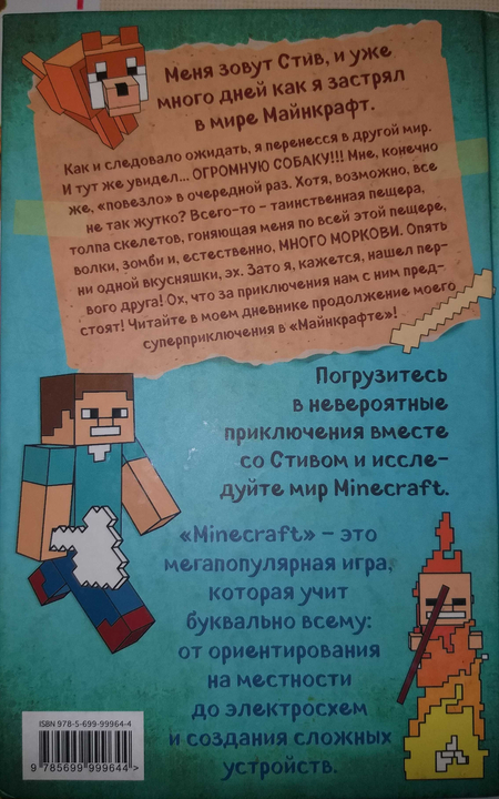 Книга Minecraft, дневник Стива 
