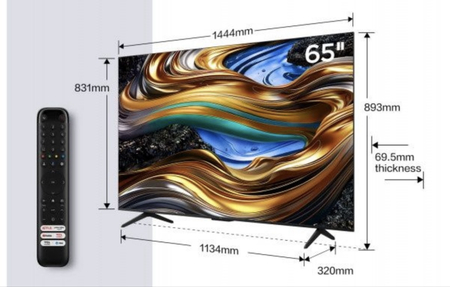 Телевизор TCL 65P755 120HZ Smart 4k Google Tv От официального дилера