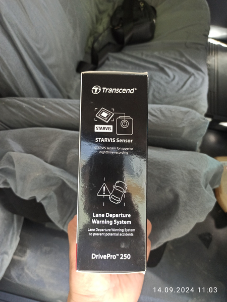 Видеорегистратор Transcend DrivePro DP250 + 128gb C10 Sandisk