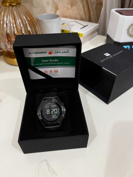 Islomiy soat Al Harameen HA-6372 (Namoz vaqti, Qibla, Suvda ishlaydi)