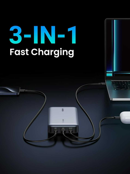 UGREEN 145W 25000mAh для ноутбука-3 порта Power Bank