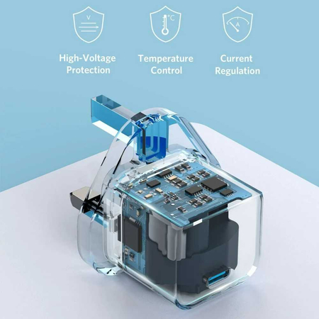 Зарядное устройство Anker PowerPort 3 Cube/ Очень компактный размер.
