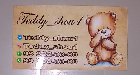 Teddy_shou1 yaxshi kunlarizda xizmatda