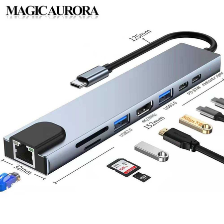 Type-c hub адаптер/переходник macbook