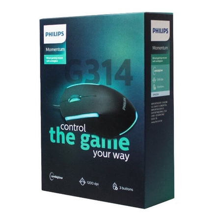 ИГРОВАЯ мышь оригинал RGB PHILIPS G314