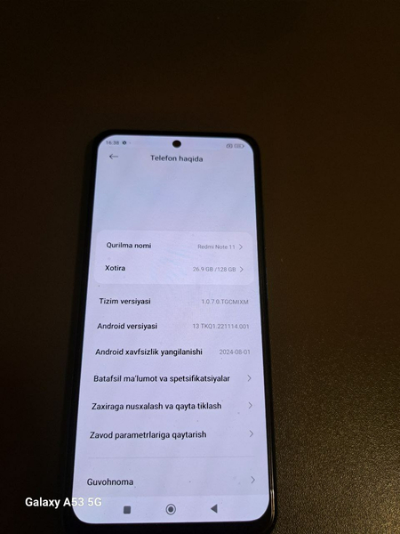 Продам телефон redmi note 11  6/128gb в хорошем состоянии