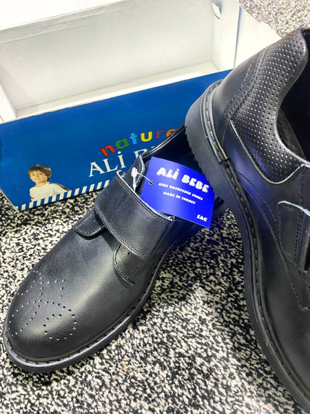 Кожаная детская обувь туфли для мальчиков ортопед, бренд Ali Bebe