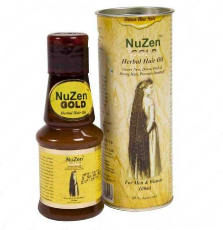 Лечебное травяное масло для роста волос Nuzen gold oil