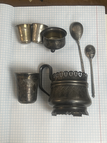Серебро более ста лет . Полстаканник