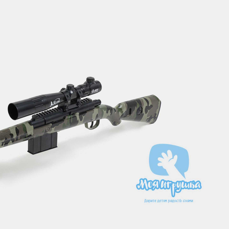 Снайперская игрушечная винтовка Kar98k в темно камуфляжной расцветки