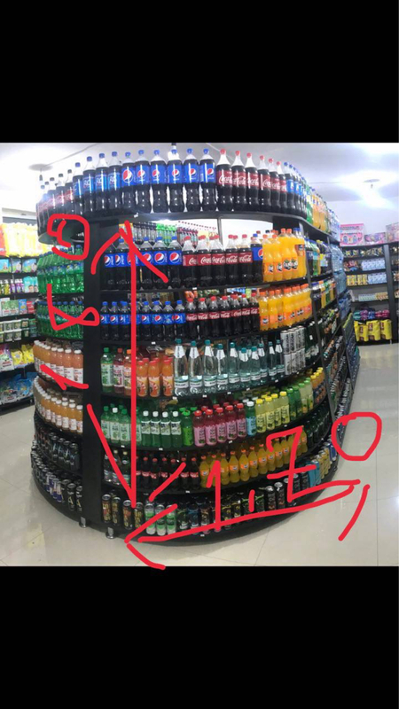 полка дуконга овал. Полка для магазинов