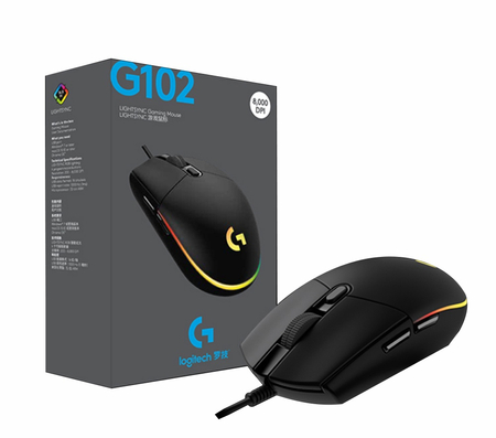 Logitech G102 LIGHTSYNC Black New