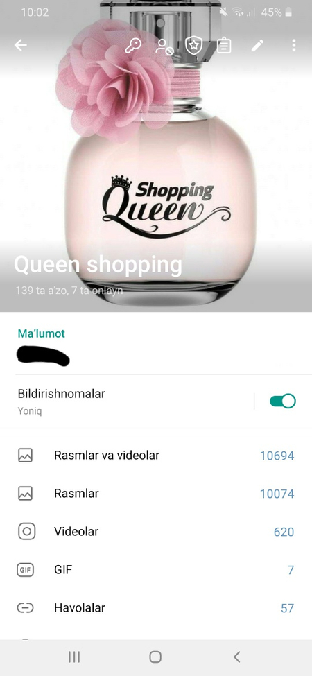 Telegramdagi gruppa optim qushiliylar
