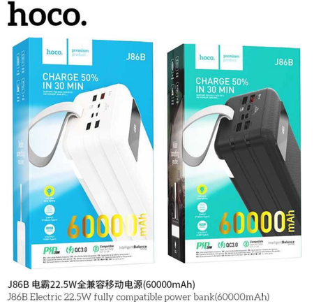 power bank Hoco J86B 60000mah USB 22.5w Type-c 20w