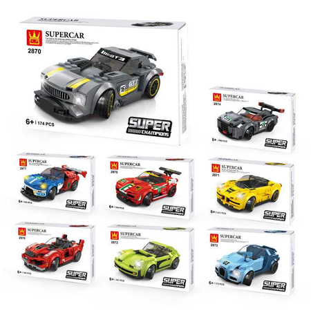 Конструктор WANGE Supercar машинки Совместим с LEGO