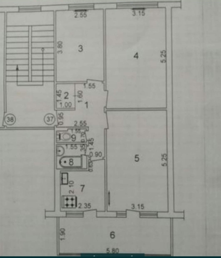 2/2/4 ТТЗ-1 АТС. ВСЁ РАЗДЕЛНО! Балкон 1.5×6. 50м². НЕ ТОРЕЦ!