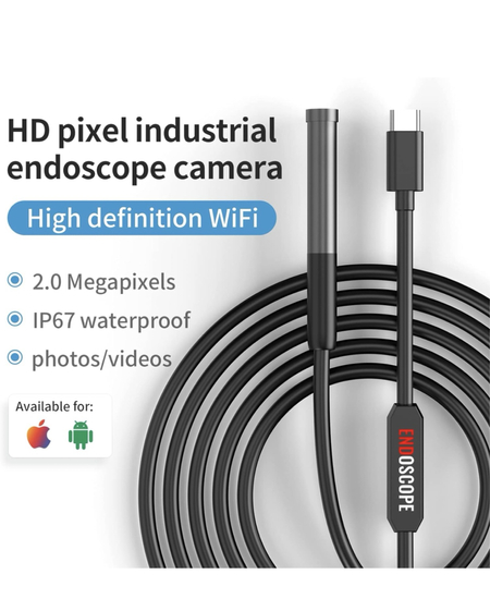 APLENTA Wi Fi Endoscope for iphone ipad Android devices