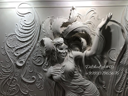 Барельеф, рельеф, роспись стен, 3d, декоративные штукатурки, ремонт кв
