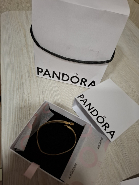 Браслет позолоченный Pandora оригинал