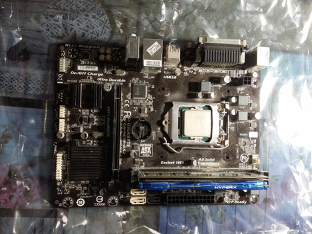 мат.в комплекте H81 Gigabit i3-4160 8gb
