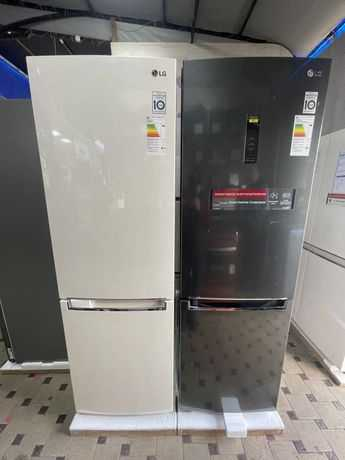 Холодильник LG DoorCooling+ GC-B459SBUM Чёрный метал 341 литров