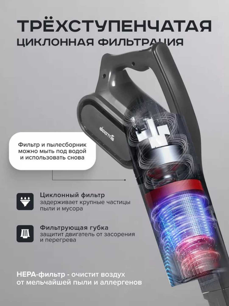 Пылесос Вертикальный Deerma DX700s