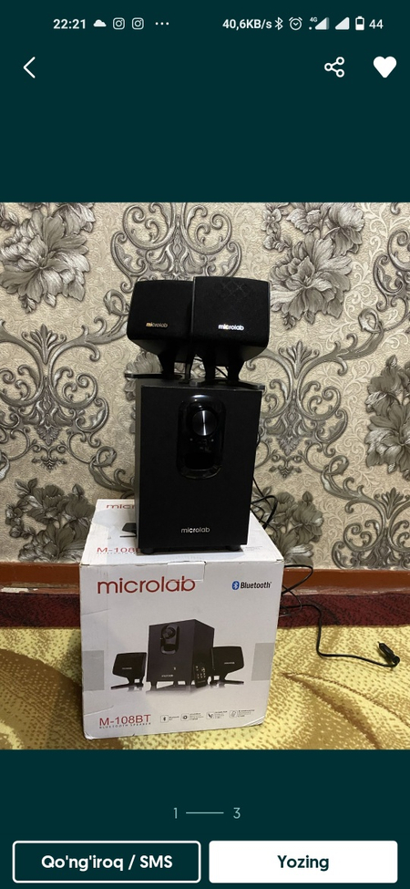 Microlab kalonka sotiladi Yangi ishlatilmagan pashti uyda chang bosib