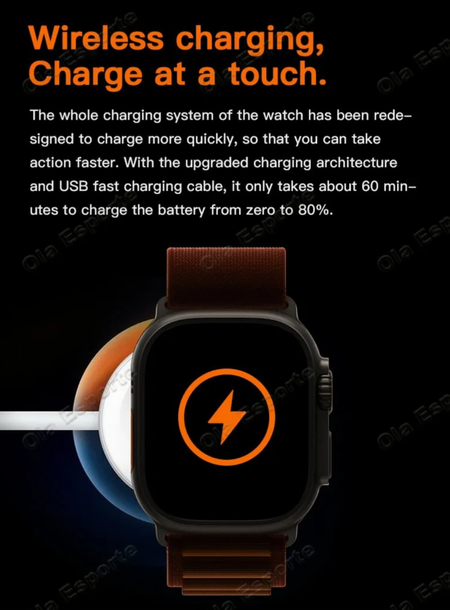 Smart watch 8 ultra max 49mm iwatch watch aqli soat bayramga chegirma