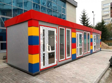 savdo pavilyonlari, turar-joy va noturar. Dostavka