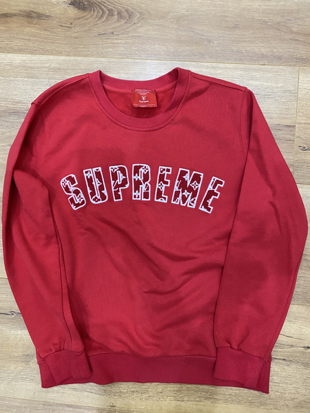 Красная кофта  supreme